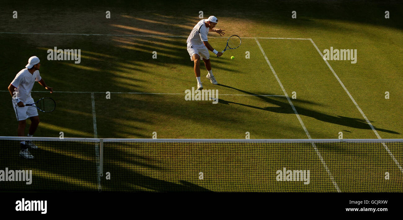 Dominic Inglot, (right) and Chris Eaton during their doubles match ...