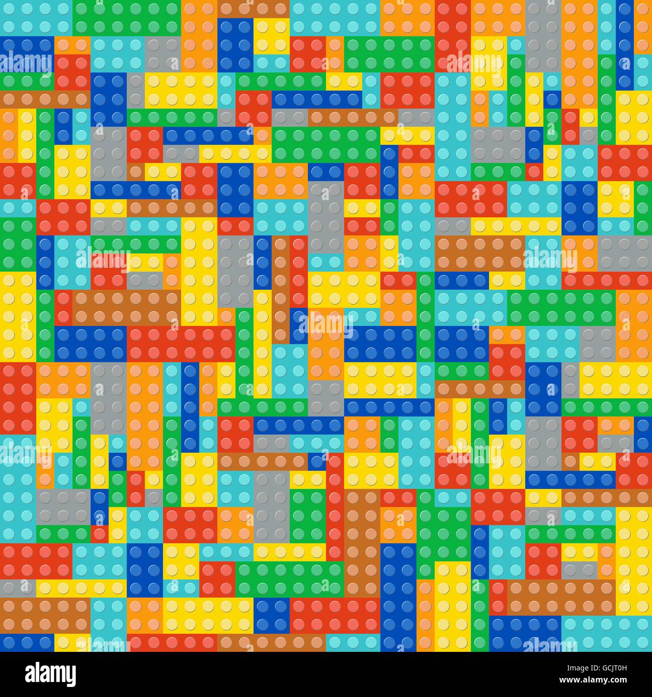 Background made of toy construction brick blocks, vector graphic Stock ...