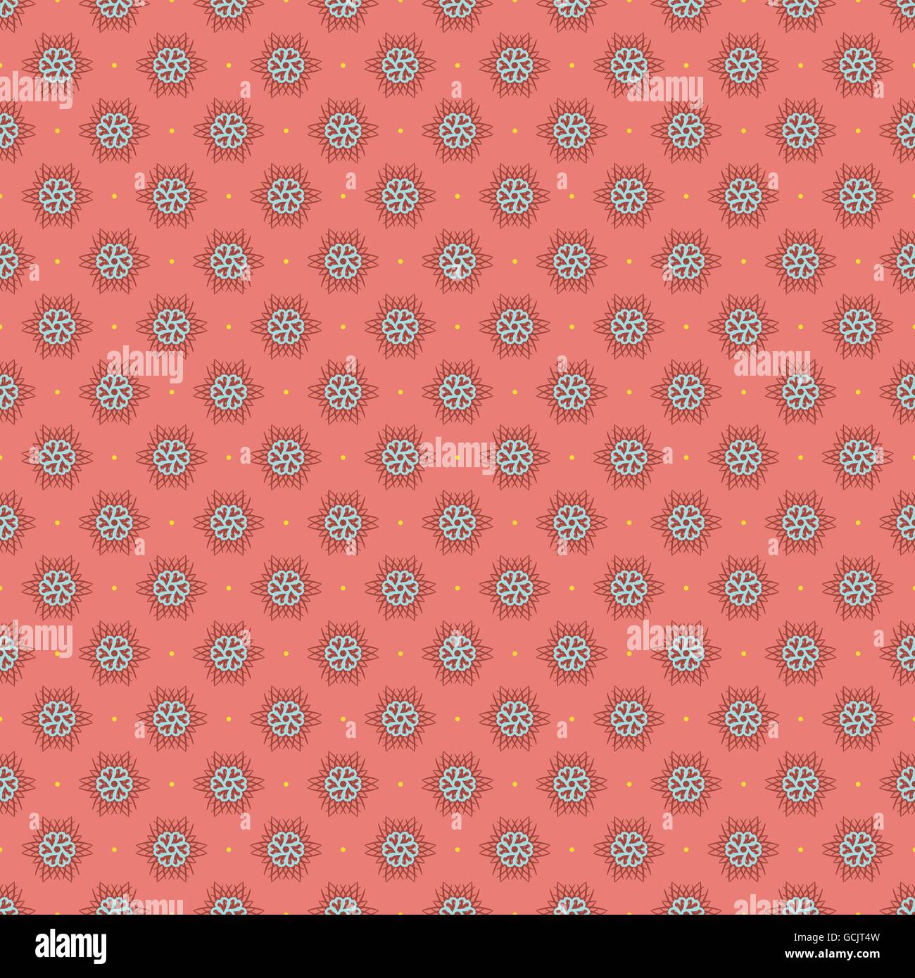 Vintage Oriental Style Seamless Pattern Vector Illustration Stock ...