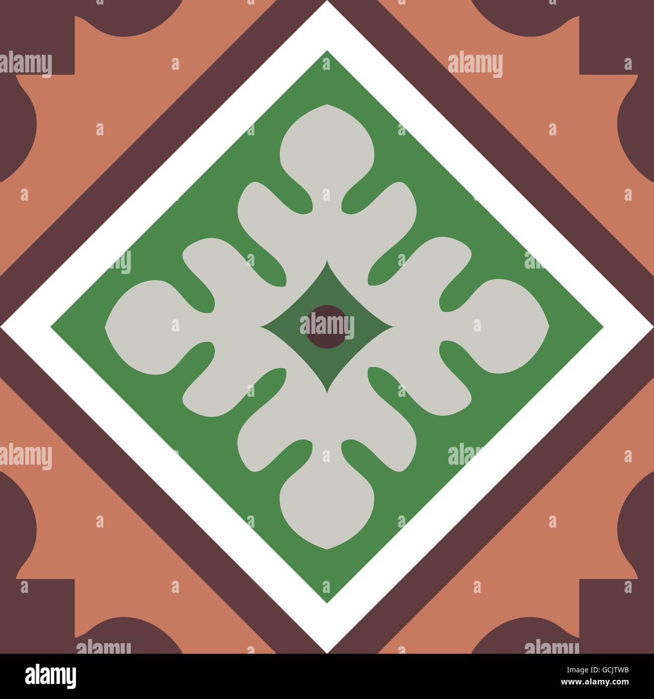 Encaustic tiles seamless pattern EPS 10 Stock Vector Image & Art - Alamy