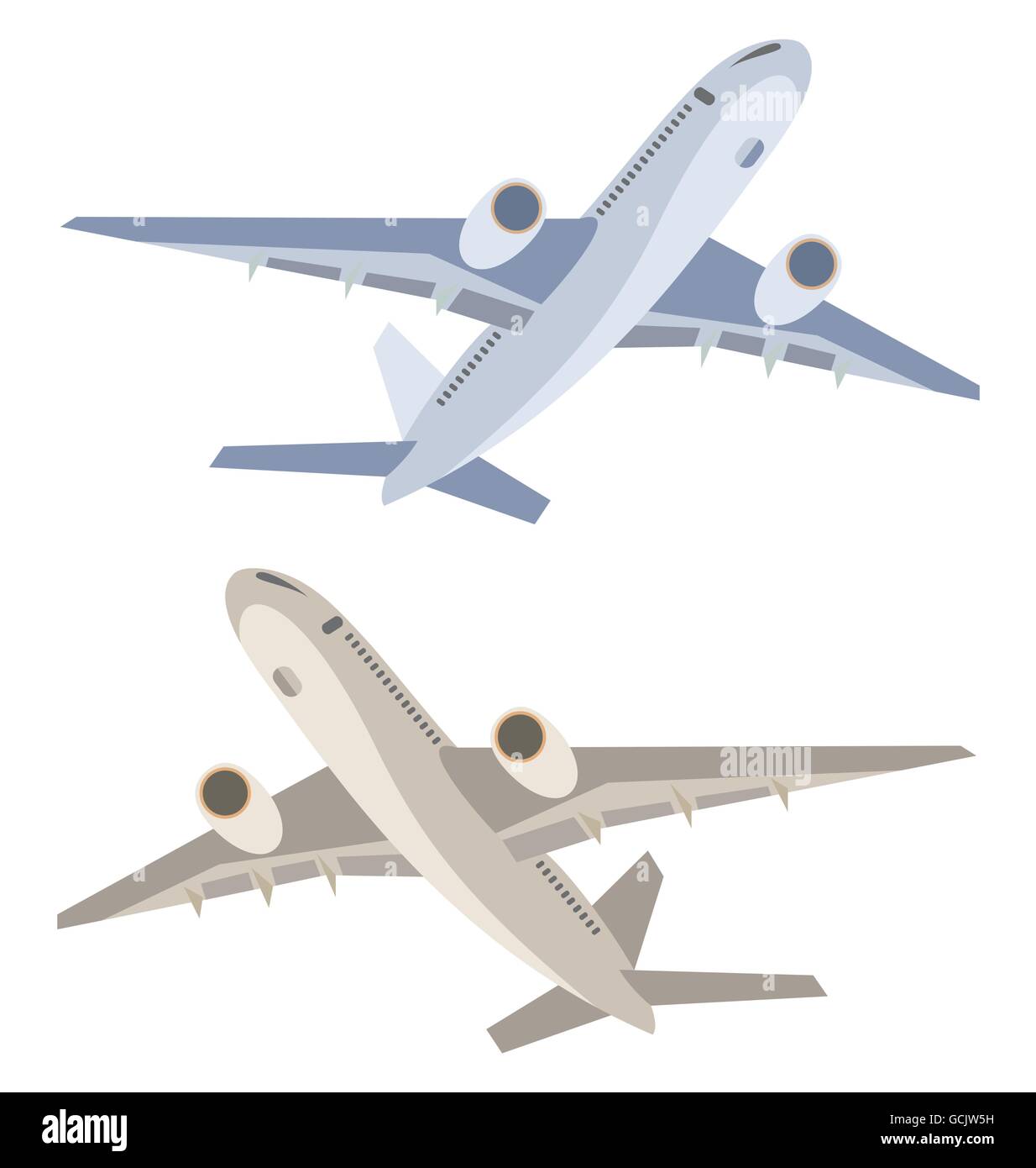 Passenger airplanes Stock Vector Images - Alamy
