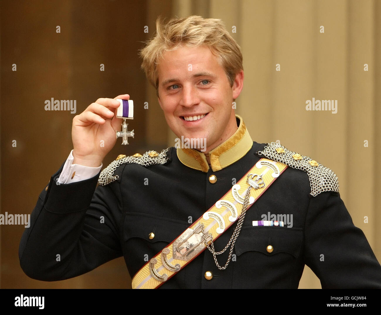 Captain Rowley Gregg, from the Light Dragoons, holds the Military Cross ...