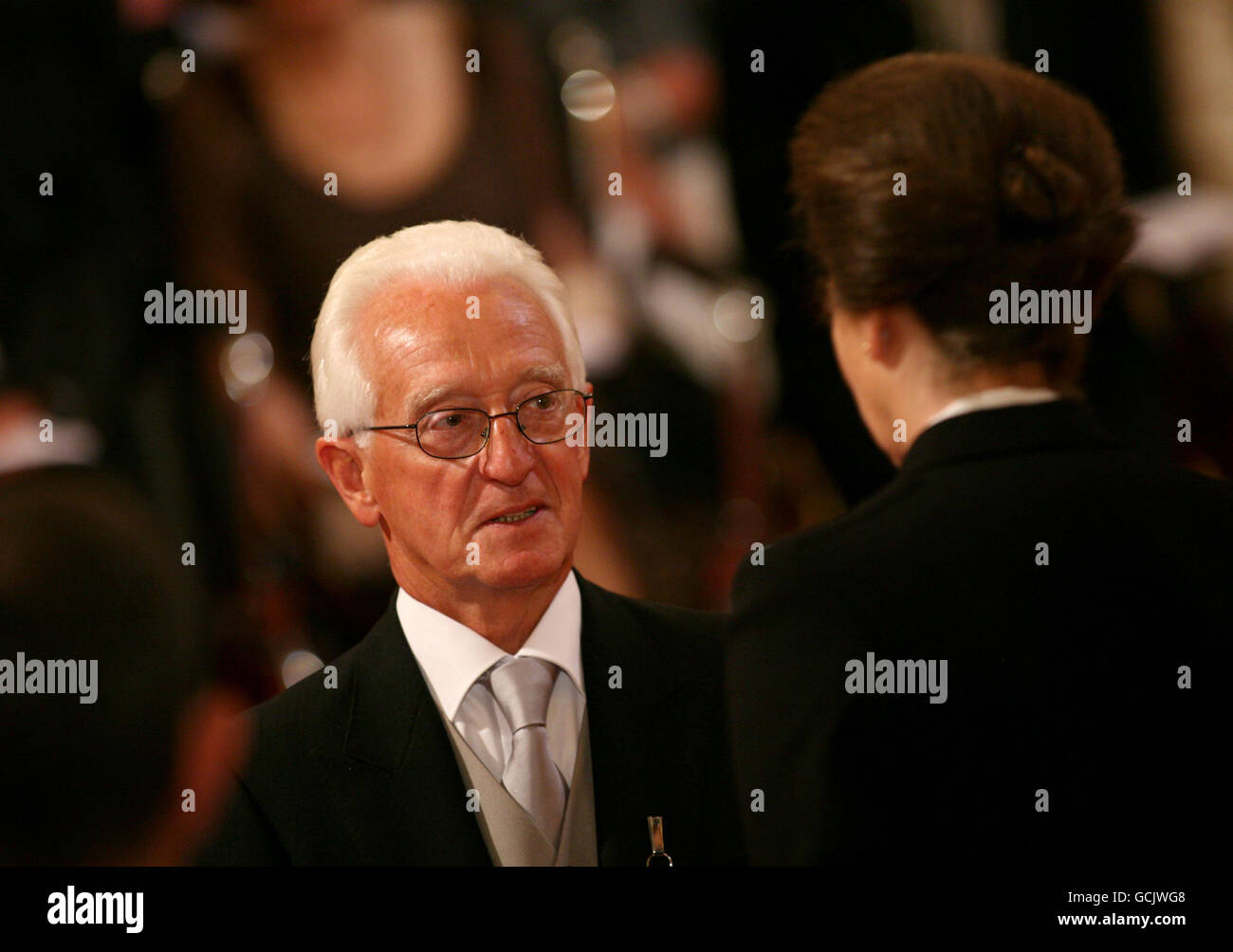 Awarded by princess royal investiture ceremony buckingham palace hi-res ...