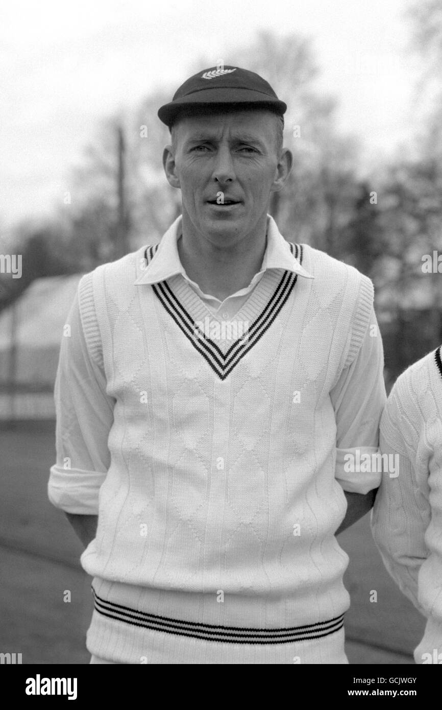 New zealand cricketer anthony roy macgibbon hi-res stock photography ...