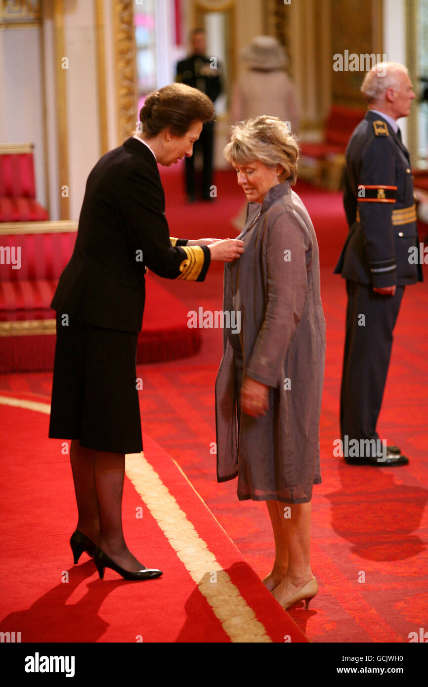 Head Teacher Jude Ragan is awarded an OBE by the Princess Royal at an ...