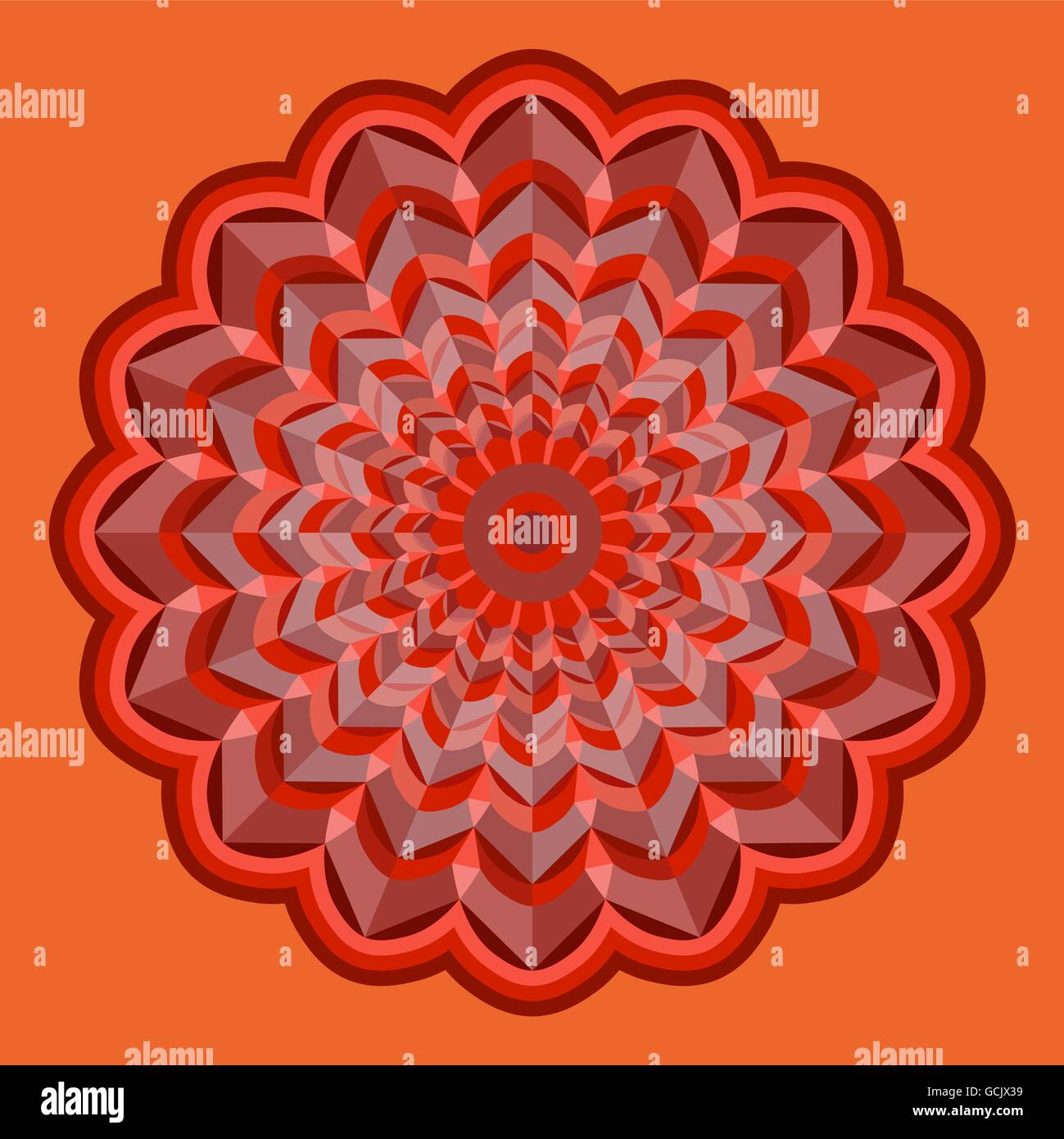 Rosette blossom Stock Vector Images - Alamy