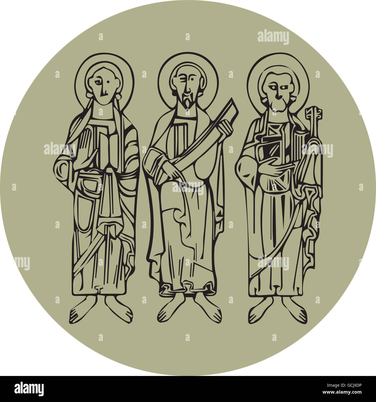 Catholic figures Stock Vector Images - Alamy