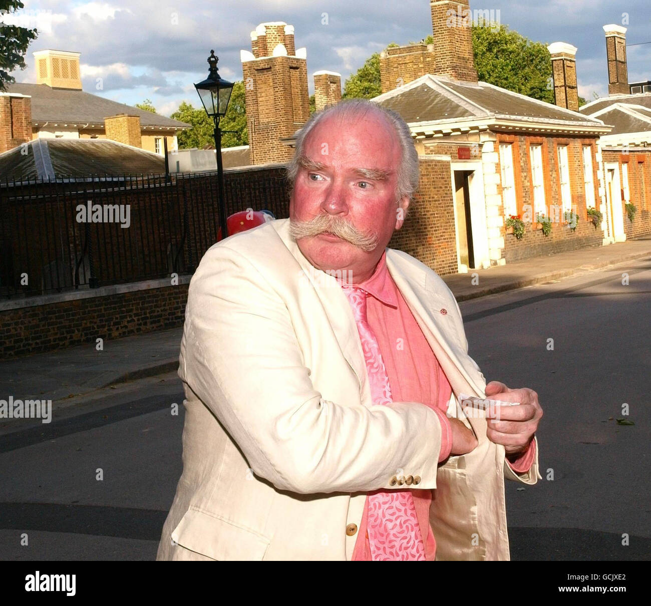 Conservative party guest Mark Wilkinson arrives at the Tory summer ...