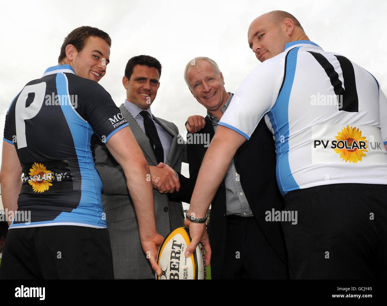 Glasgow Warriors' Ruary Jackson (left), Robert Skillen, Managing ...