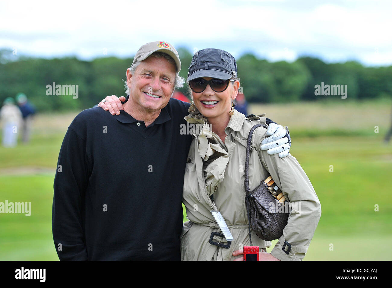 Michael Douglas with his wife Catherine Zeta Jones during the JP ...