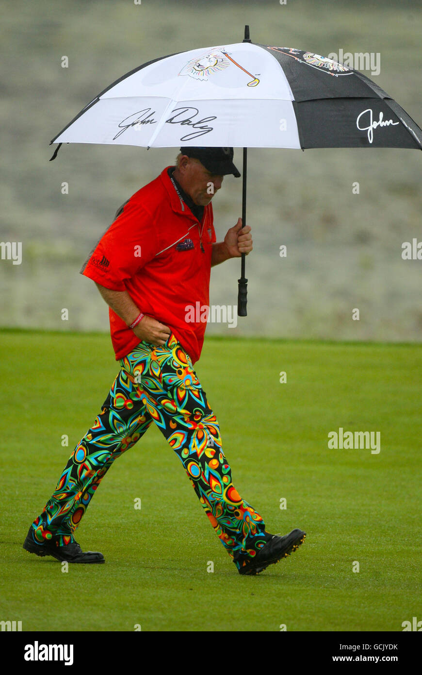 America's Jon Daly on the 18th during Day Two of the Barclays Scottish ...