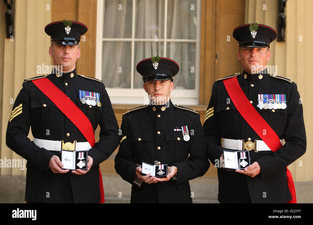 (left to right) Sergeant Alan Dennis, Lance Corporal Kyle Smith, and ...