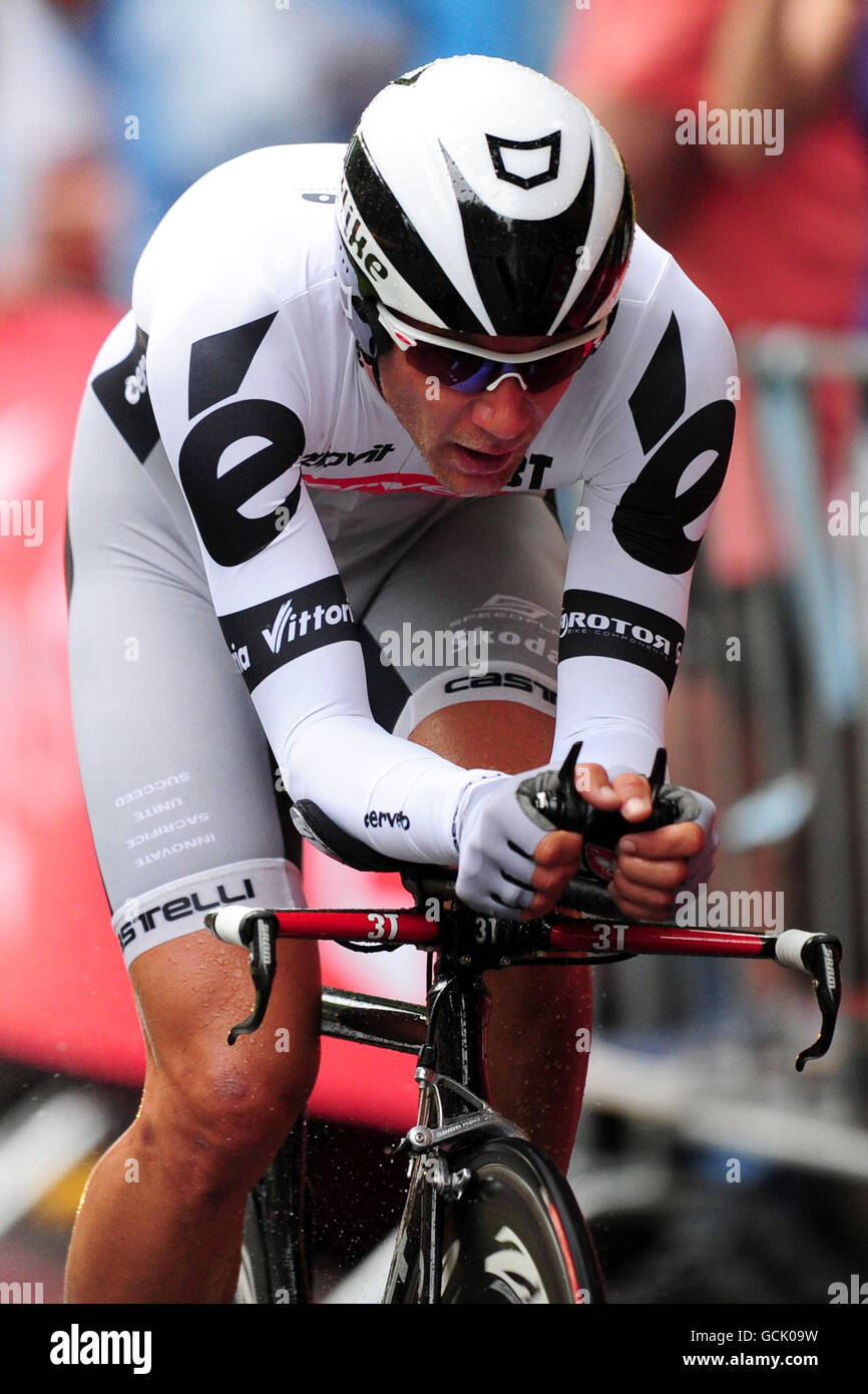 Germany's Andreas Klier of team Cervelo during the prologue Stock Photo ...