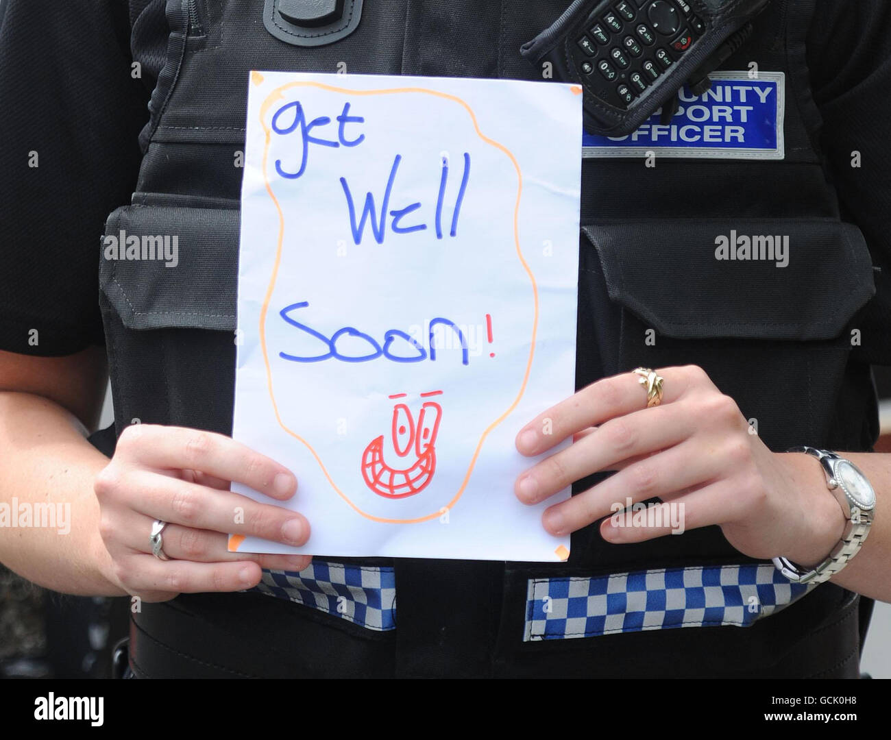 The Get Well card that a pupil from Dr Tomlinson Church of England ...