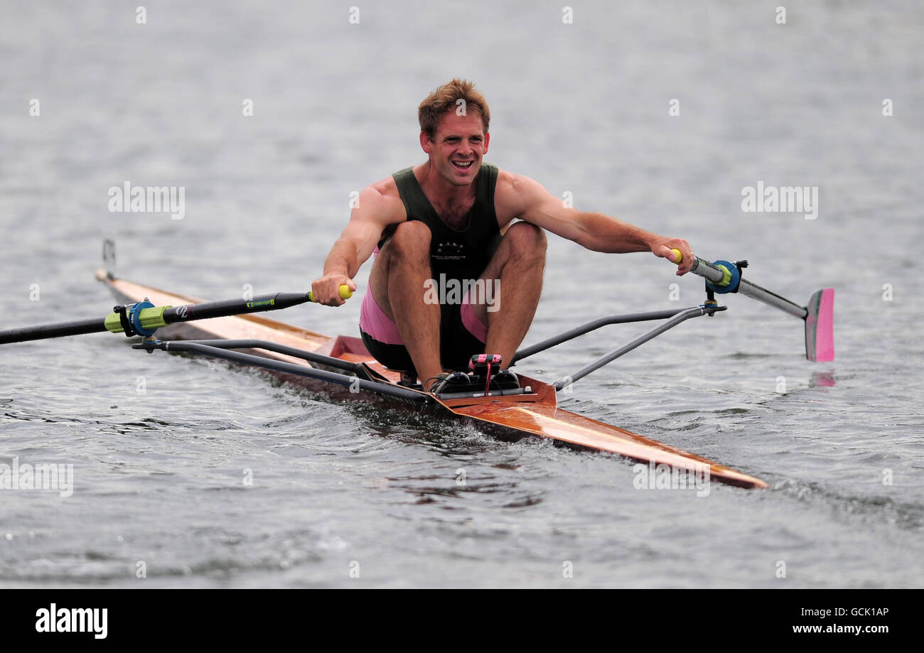 Hugh Mackworth-Praed during his Diamond Challenge Skulls race against ...