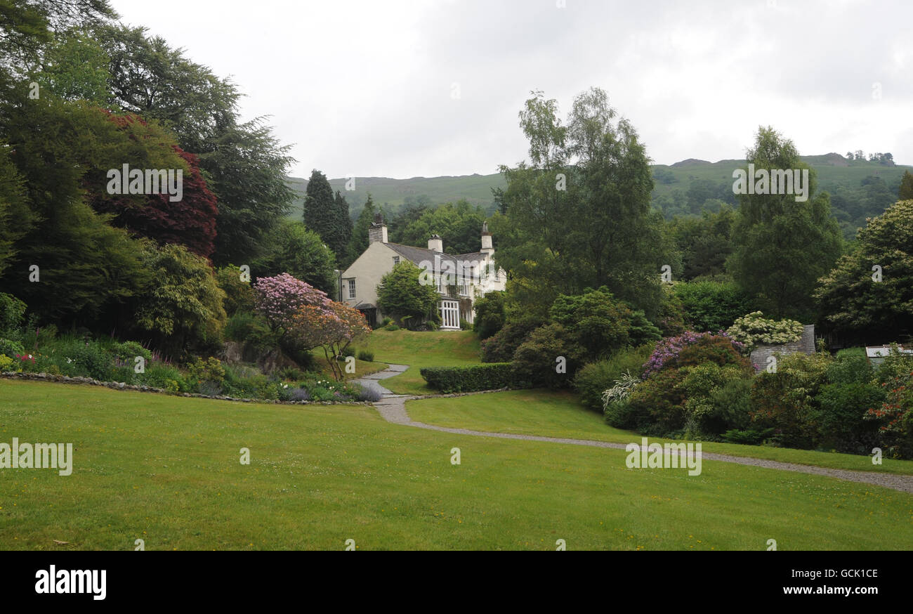 A general view of Rydal Mount, the former home of poet William ...