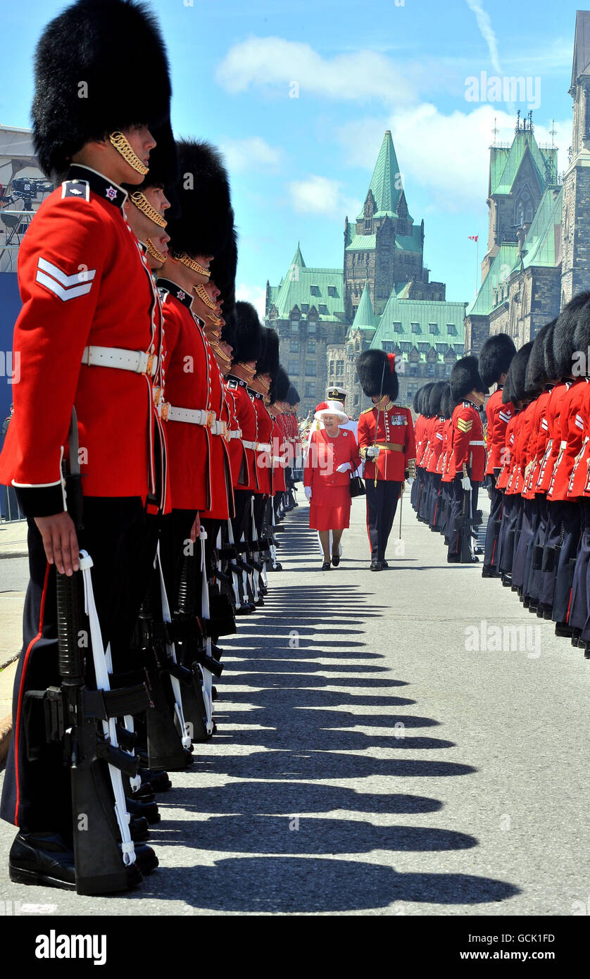 After arriving to attend the canada day celebrations hi-res stock ...