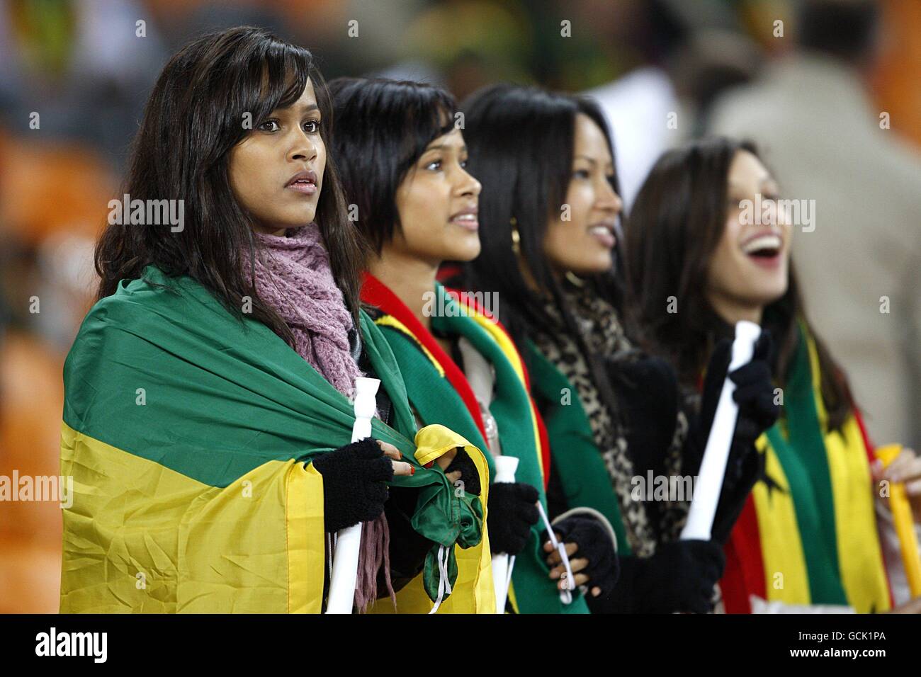 Ghana fans in stands hi-res stock photography and images - Alamy