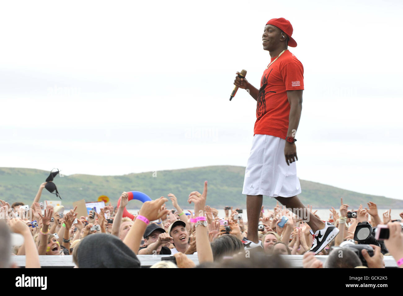 Dizzee Rascal performs at T4 On The Beach 2010, at Weston-Super-Mare in ...