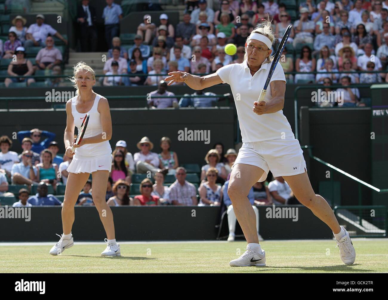 Czech Republic's Jana Novotna (left) and USA's Martina Navratilova ...