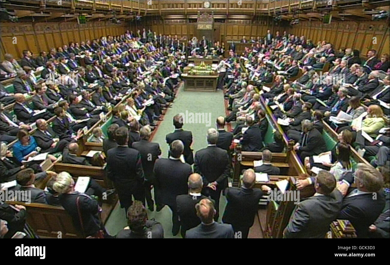 For prime ministers questions at the house of commons hi-res stock ...