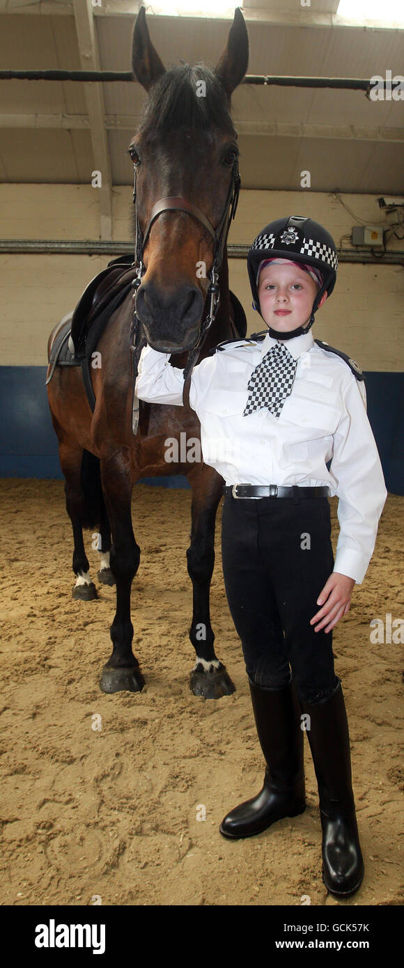 Kimberley Durrant aged 10, from Pontypool in Gwent, Wales during her ...