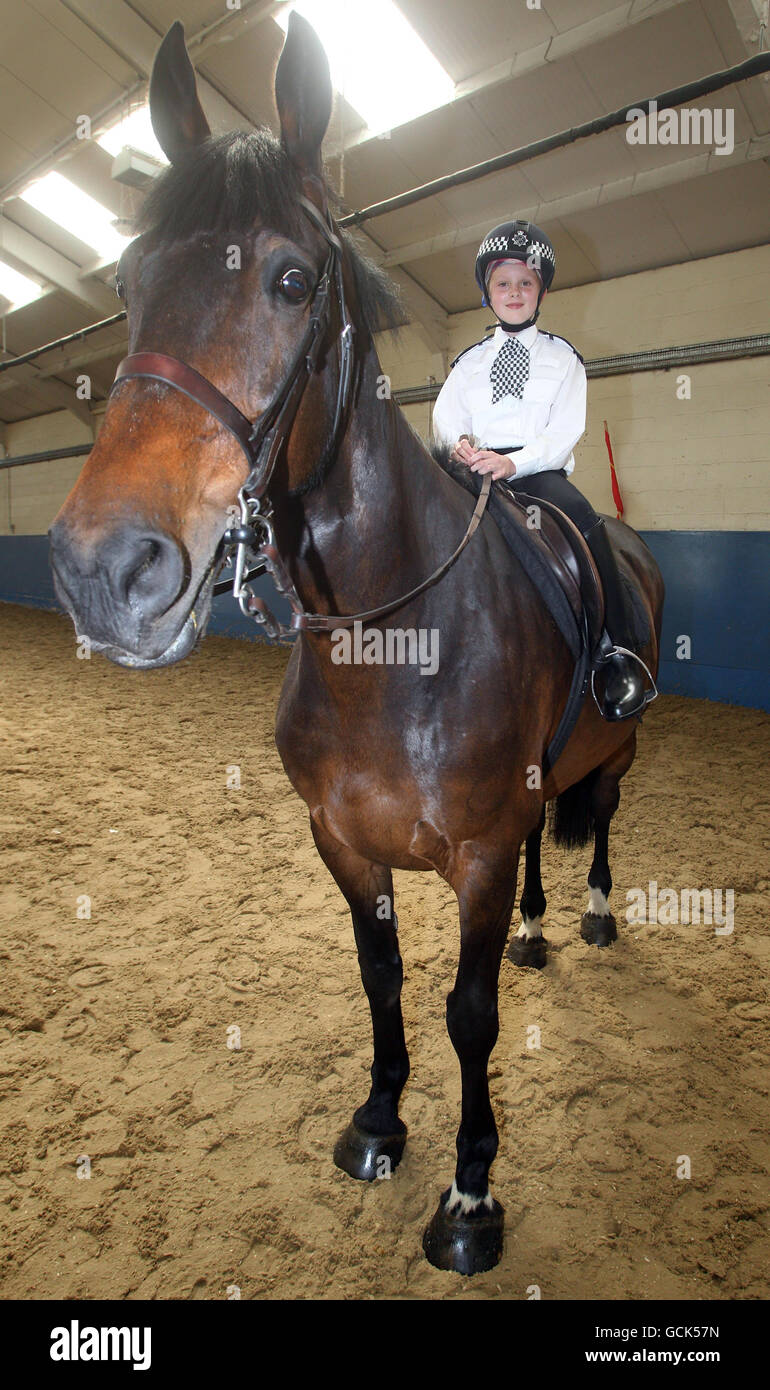 Kimberley Durrant aged 10, from Pontypool in Gwent, Wales during her ...