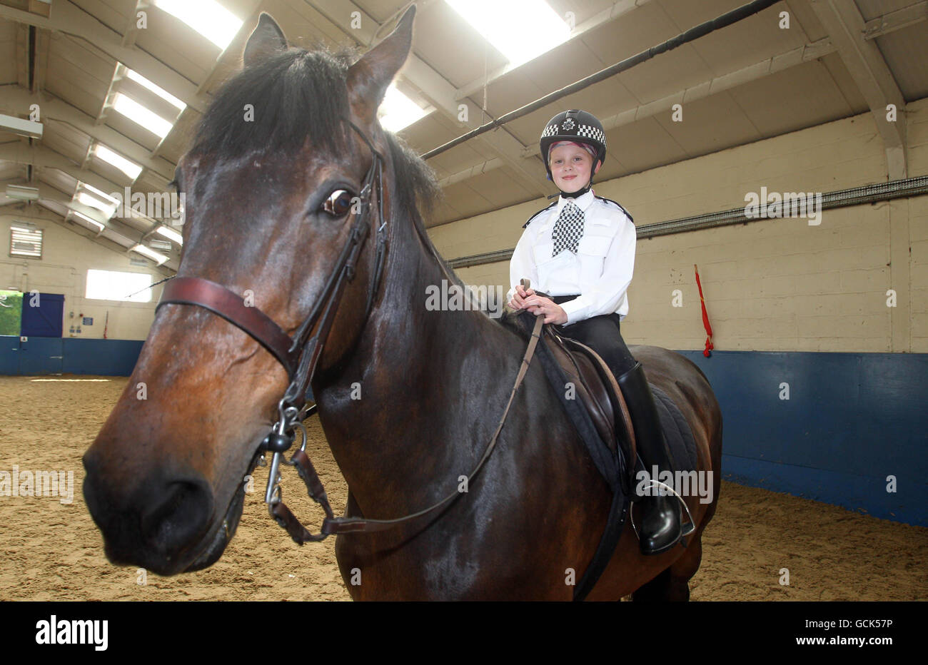 Kimberley Durrant aged 10, from Pontypool in Gwent, Wales during her ...