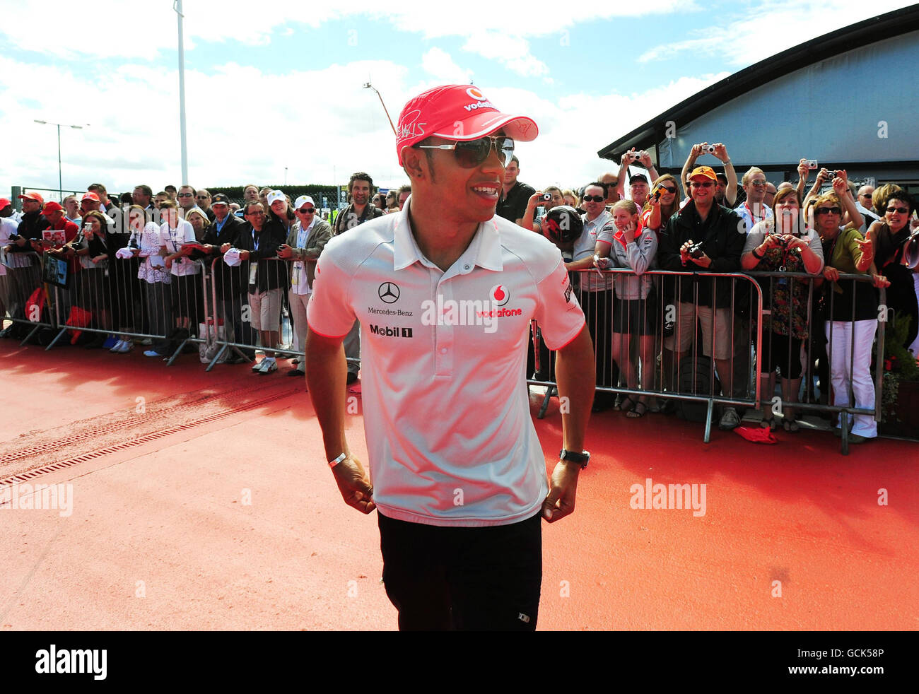Mclarens lewis hamilton silverstone hi-res stock photography and images ...