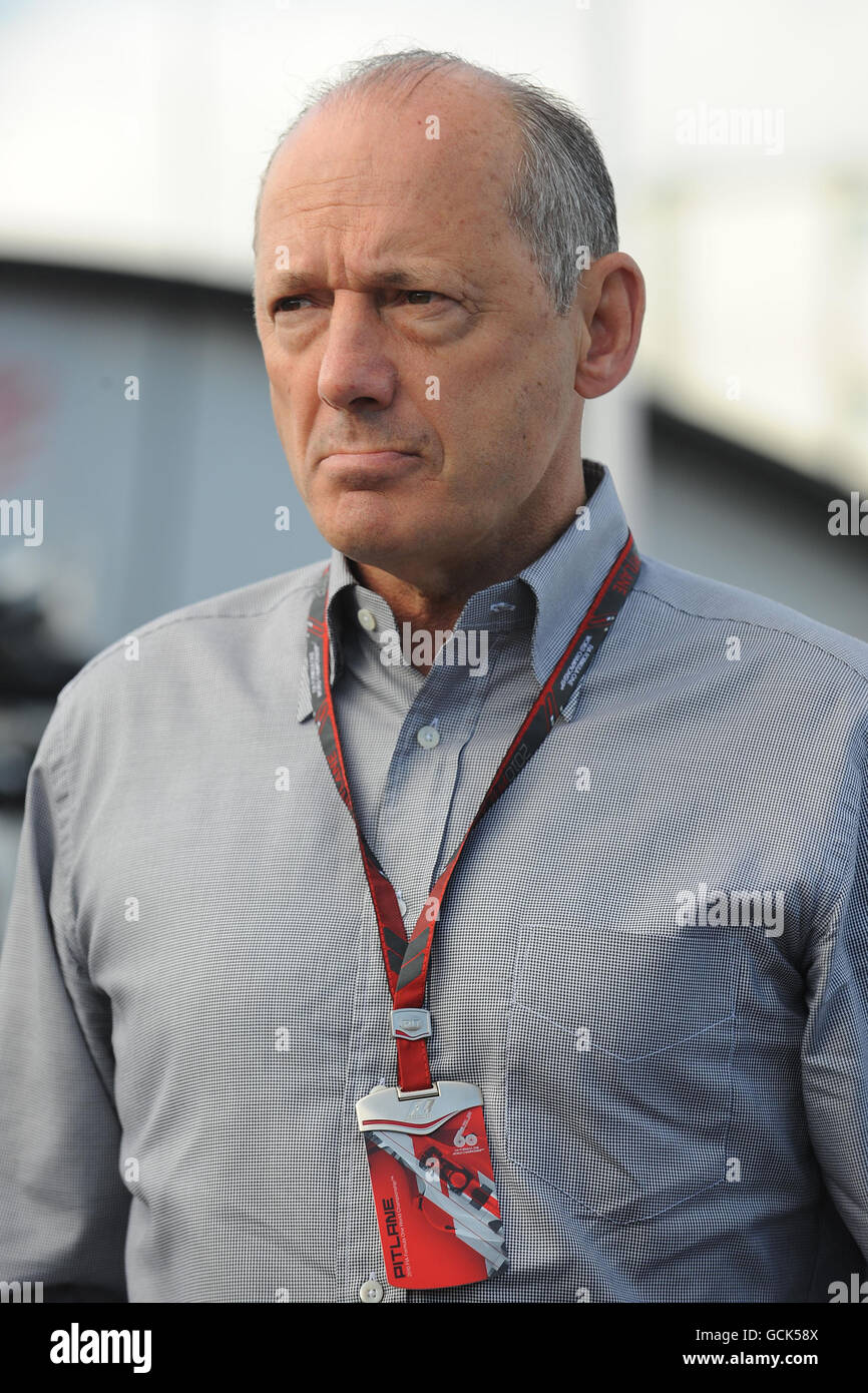 Ron Dennis, executive chairman of McLaren Automotive arrives in the ...
