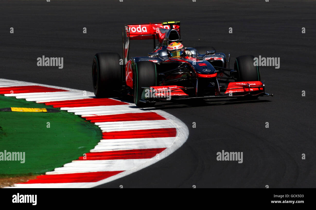 Vodafone McLaren Mercedes' Lewis Hamilton during the Santander British ...