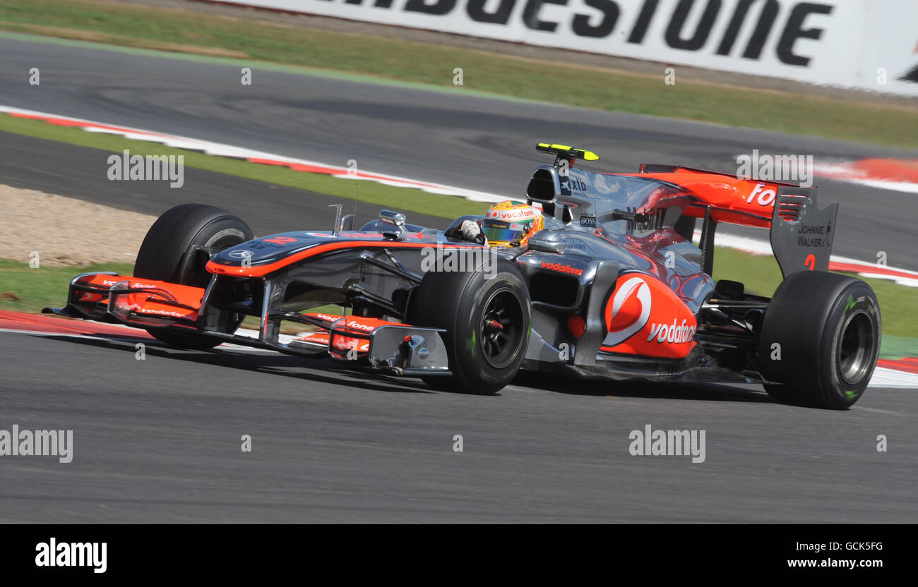 McLaren's Lewis Hamilton on his way to second place during the ...