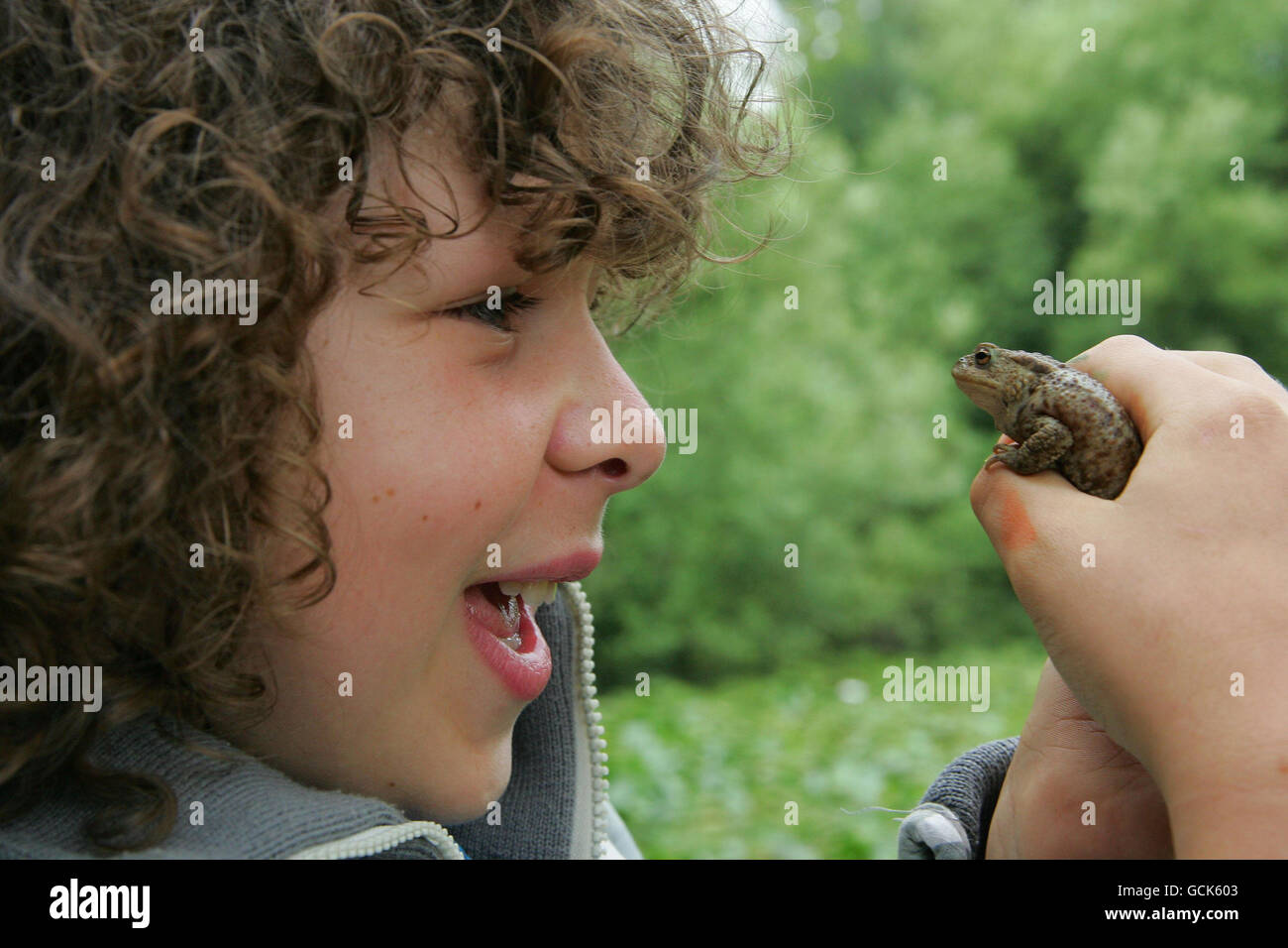 Actor Daniel Roche aged 10, who plays Ben in BBC's Outnumbered, holds a ...