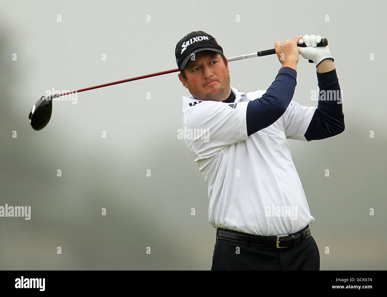 South Africa's Tim Clark in action during round one of The Open ...