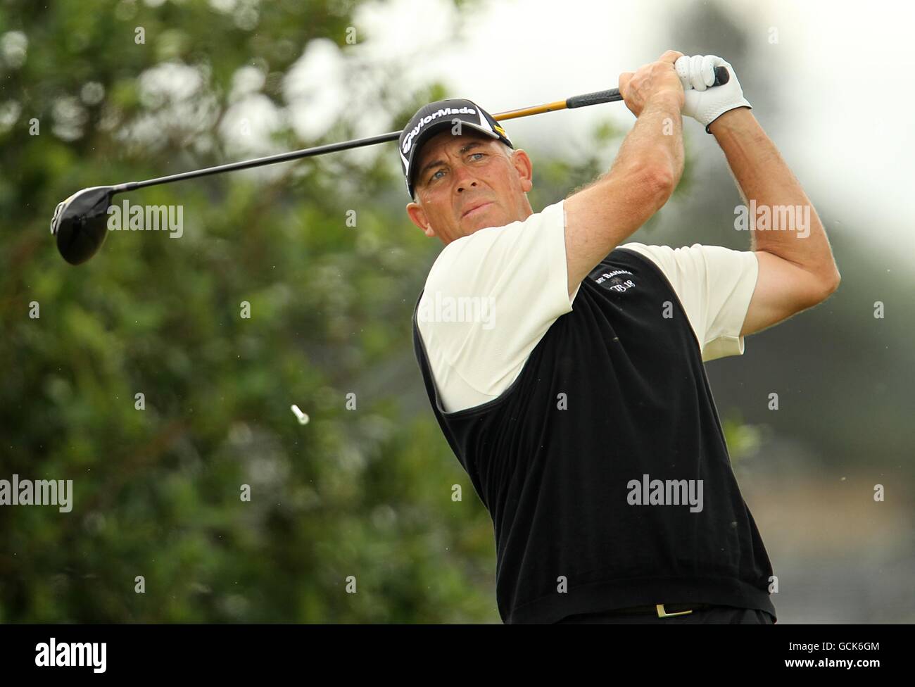 USA's Tom Lehman in action during round one of The Open Championship ...