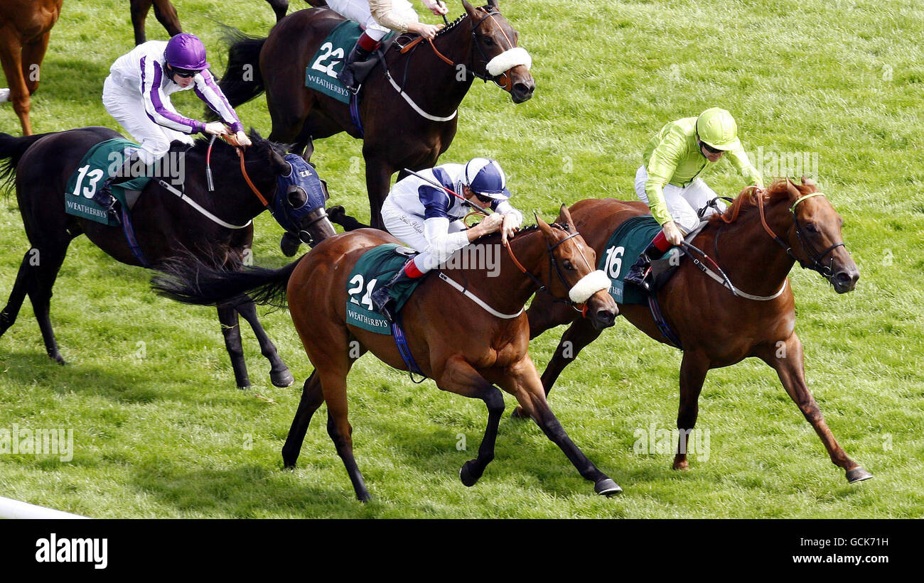 Weatherbys Super Sprint Day Newbury Racecourse High Resolution Stock ...