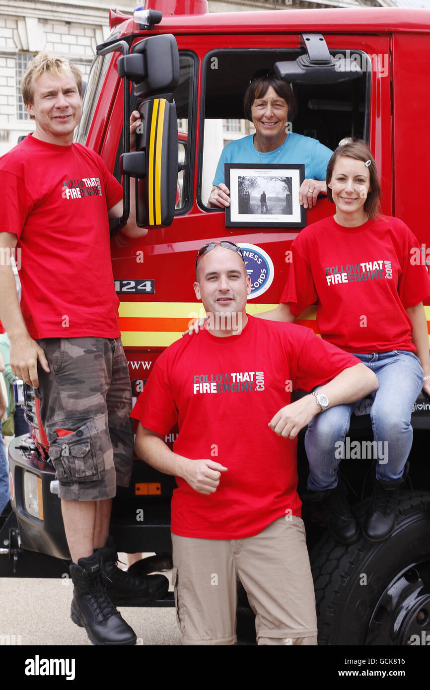 Follow That Fire Engine Stock Photo - Alamy