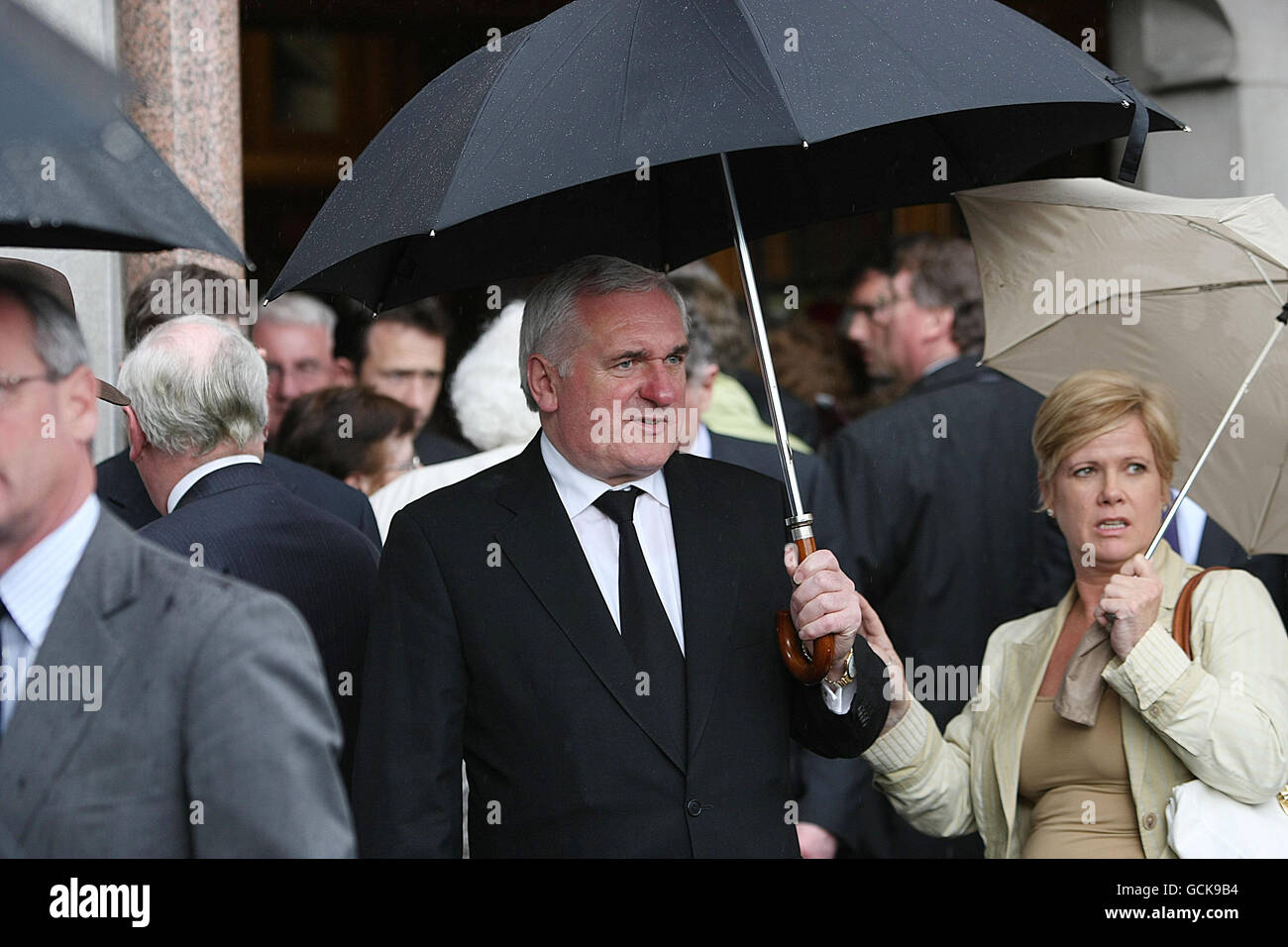 Former Taoiseach Bertie Ahern at the removal service for former ...