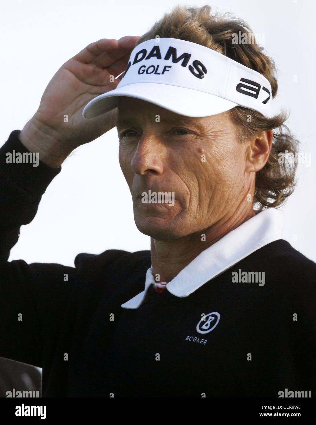 Germany's Bernhard Langer on the18th hole during the British Senior ...