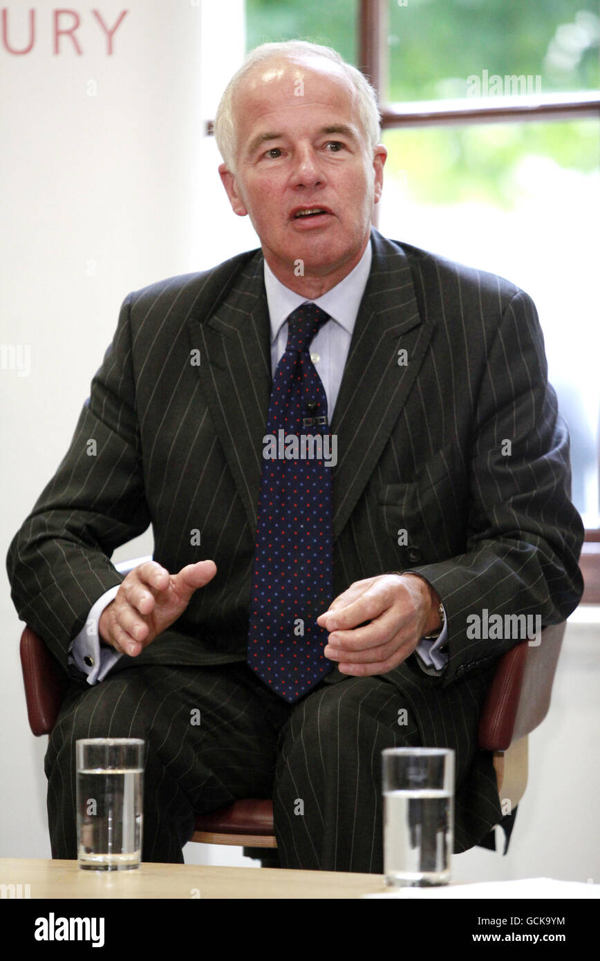 Michael Jack, former U.K. treasury minister, speaks during the press ...