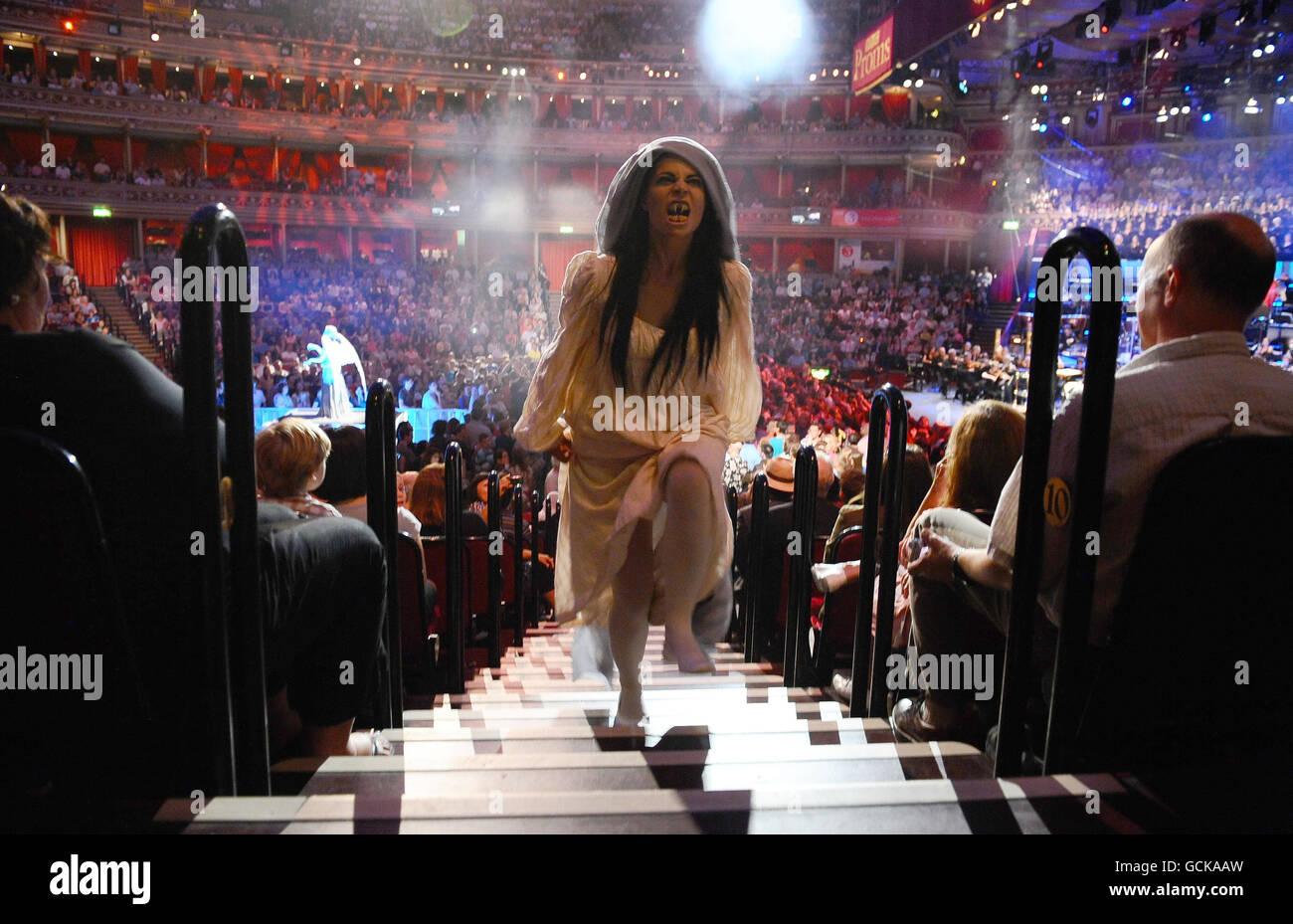 A Vampire Woman is seen at the Doctor Who Prom, which featured music ...