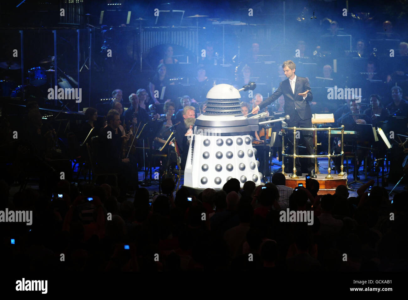 A Dalek makes an appearance at the Doctor Who Prom, which featured ...