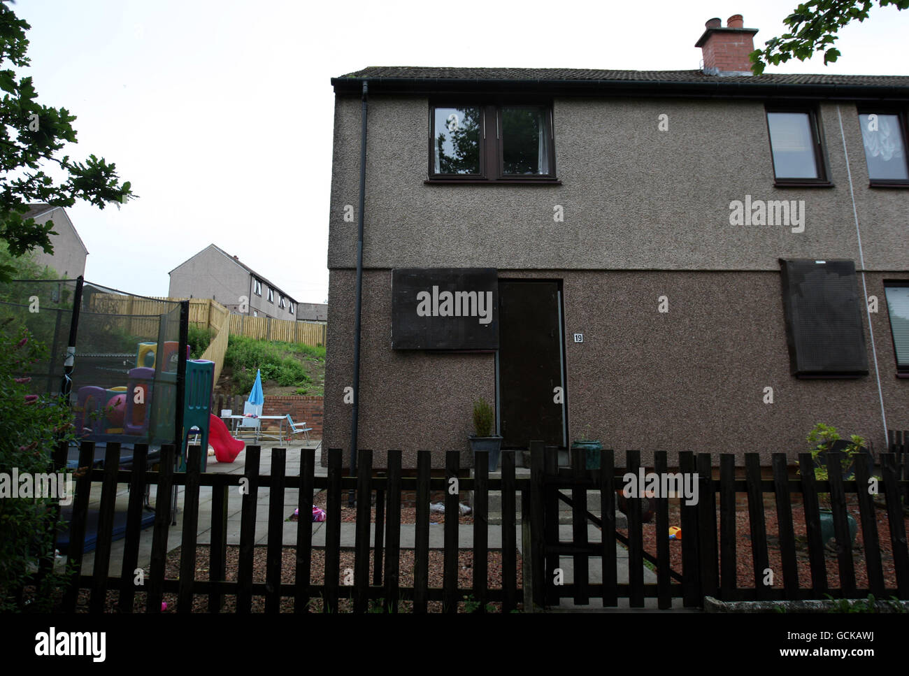 A general view of the scene following an attack on Lisa Whyte, 32, at ...