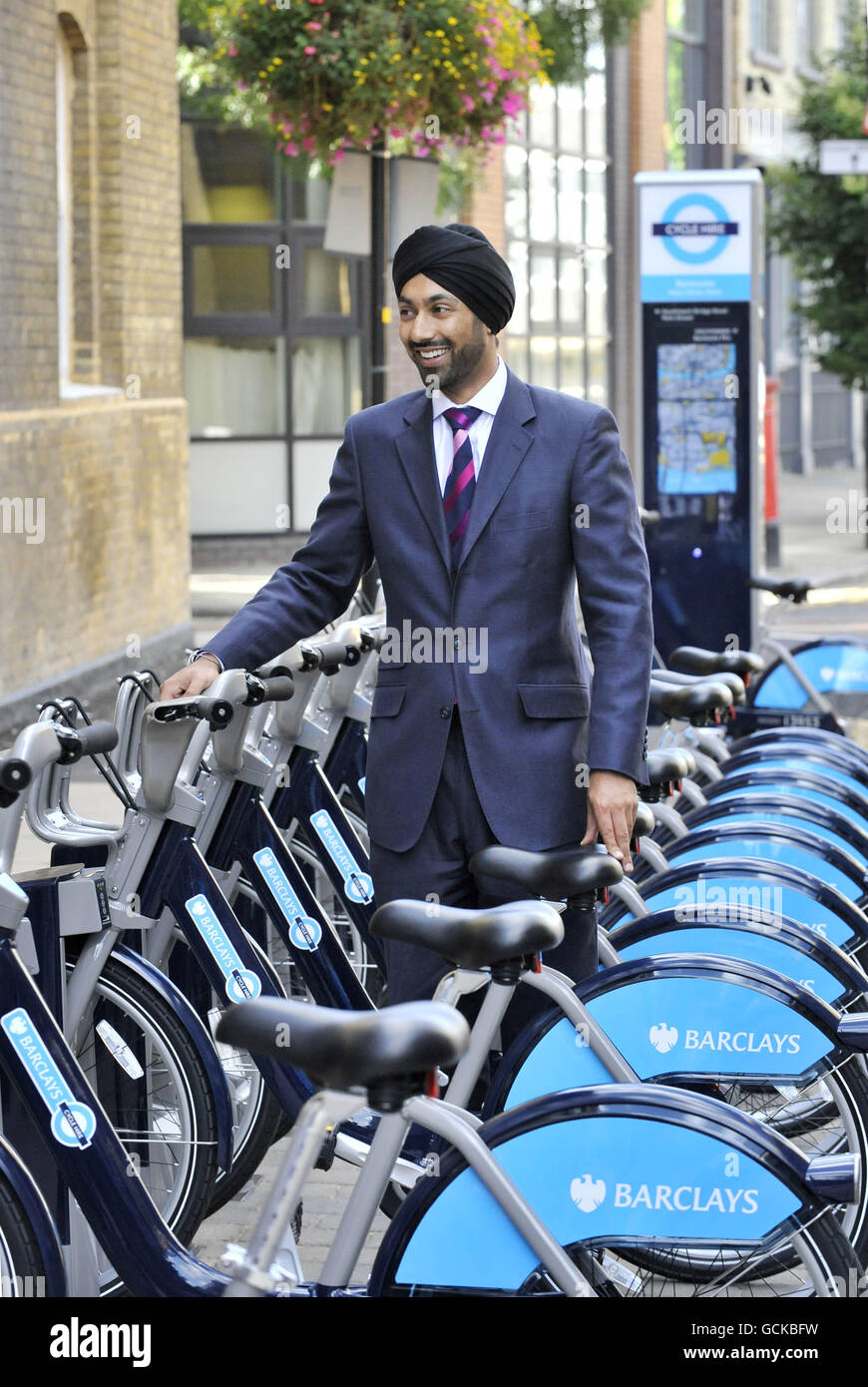 Kulveer Ranger, the mayor's transport advisor, with some of the new ...