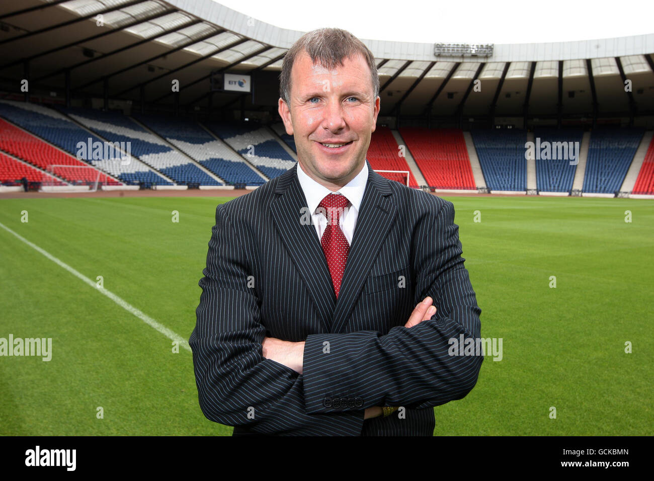 Soccer scottish chief executive unveiled hampden park hi-res stock ...
