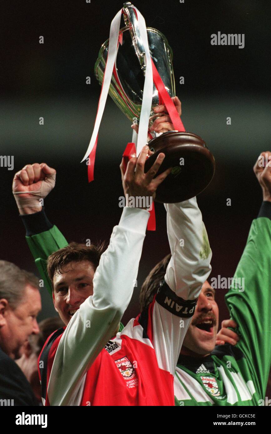 Soccer uefa cup winners cup arsenal v parma hi-res stock photography ...
