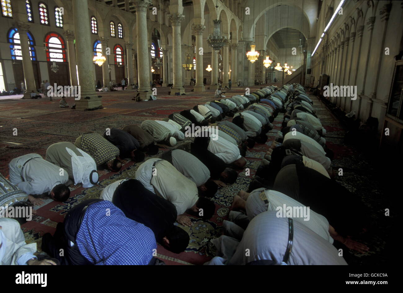 the Umayyad Mosque in the city of Damaskus in Syria in the middle east ...