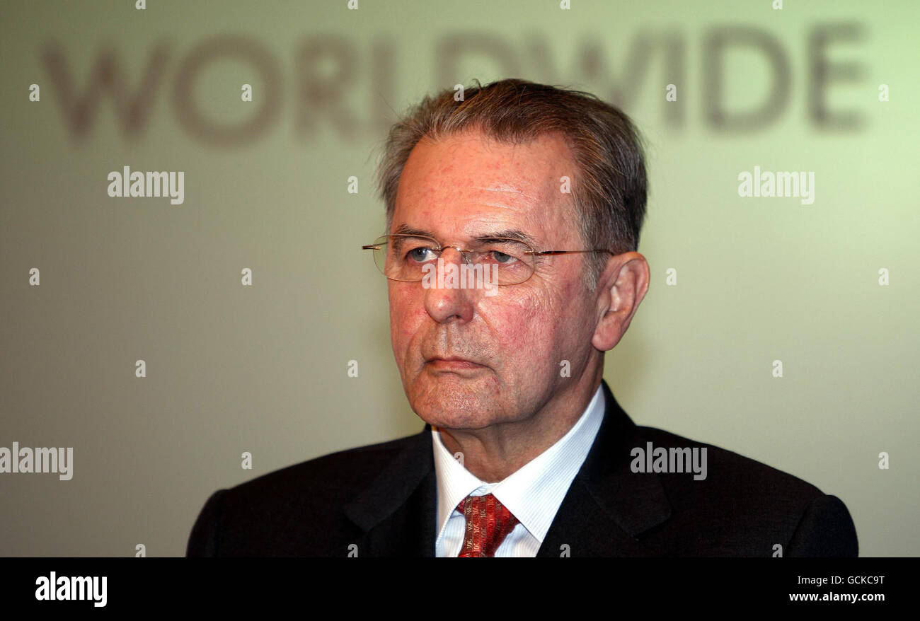 IOC President Jacques Rogge announces a partnership with Proctor and ...