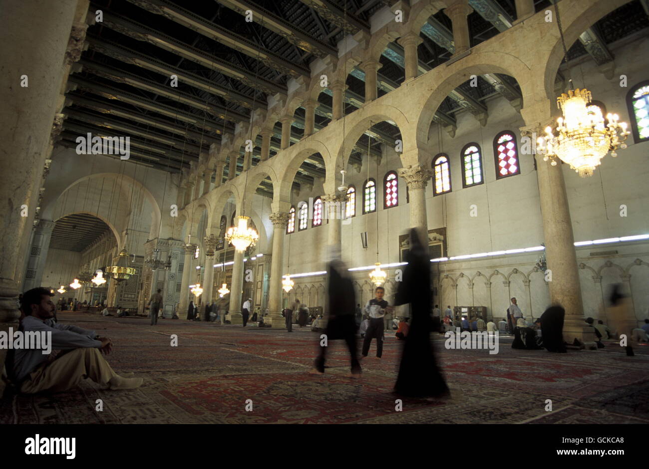 the Umayyad Mosque in the city of Damaskus in Syria in the middle east ...