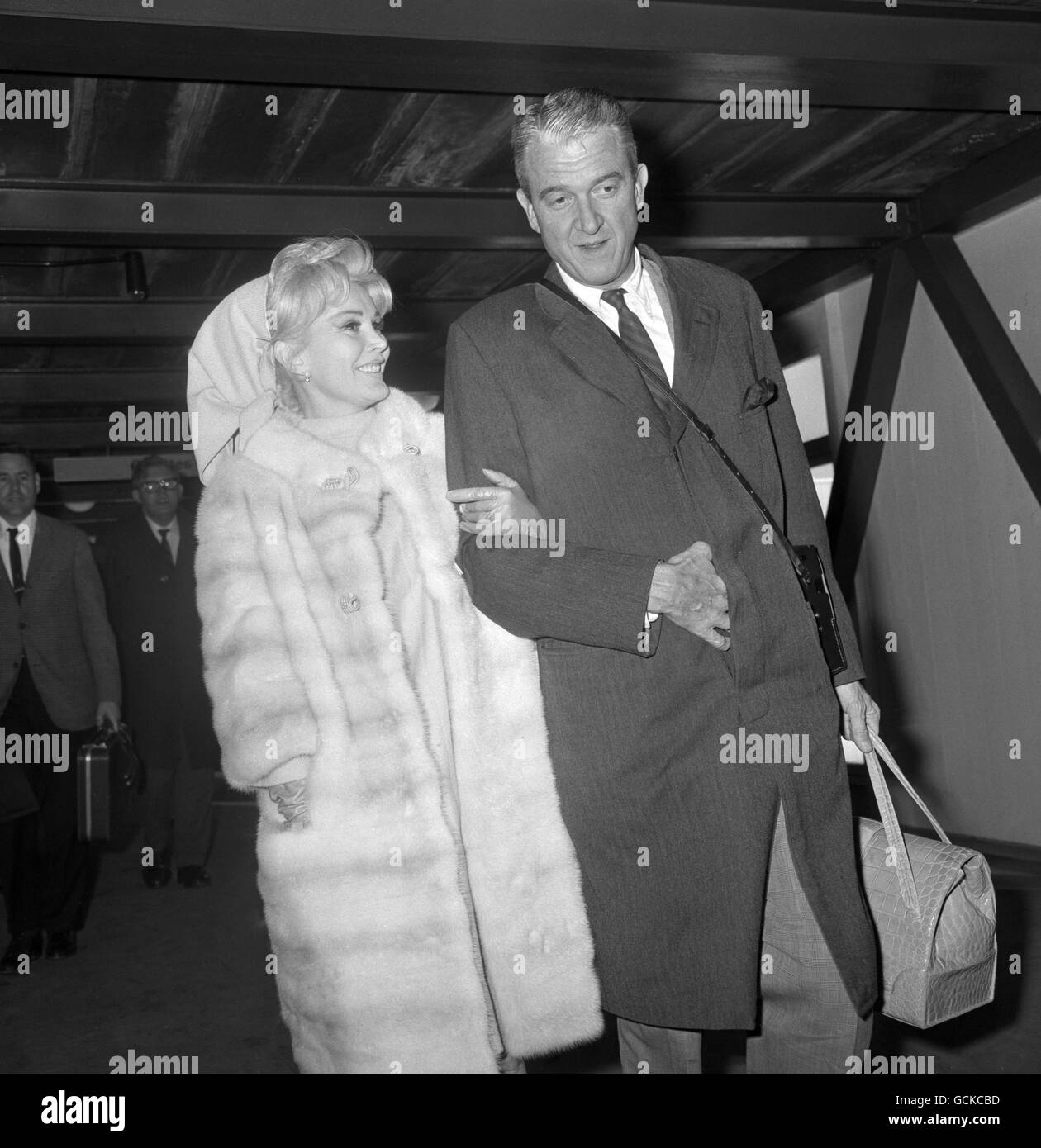 Film actress Zsa Zsa Gabor with her fifth husband, Joshua S Cosden, on ...
